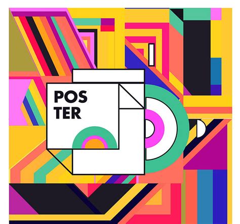 포스터 및 배너 벡터에 대 한 기하학적 다채로운 패턴 Ai Eps Uidownload