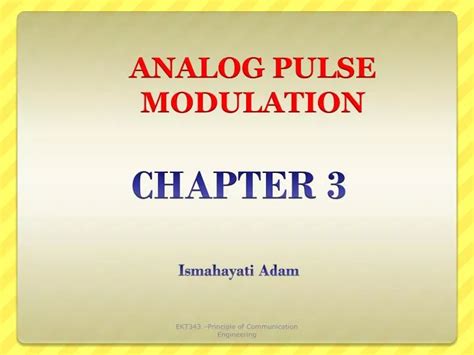 Ppt Analog Pulse Modulation Powerpoint Presentation Free Download Id 5648932