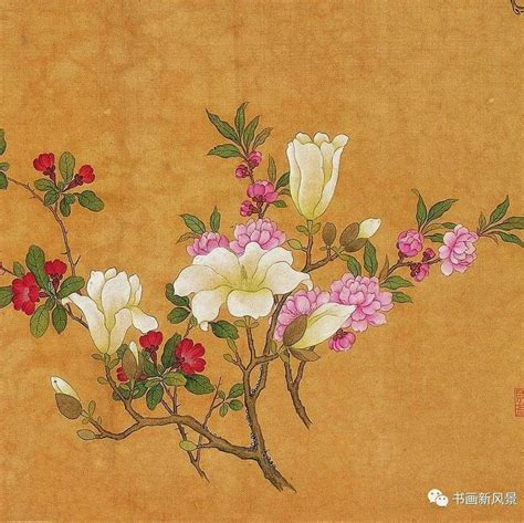 这花鸟画里有美人 马荃 长卷 花卉