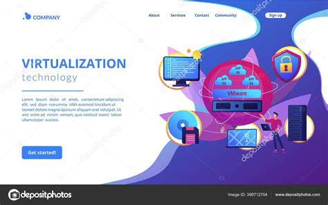 Virtual Machines Operating System Data Storage Virtualization Technology Process Virtual Stock