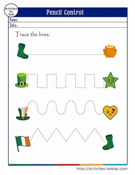 Pencil Control Workbook Printable Free