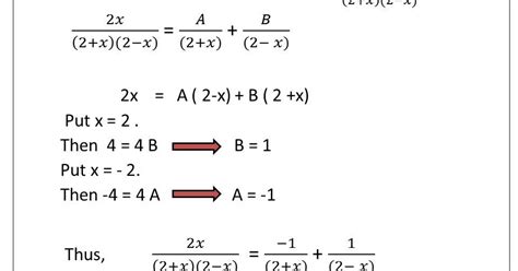 Math CHAPTER PARTIAL FRACTIONS