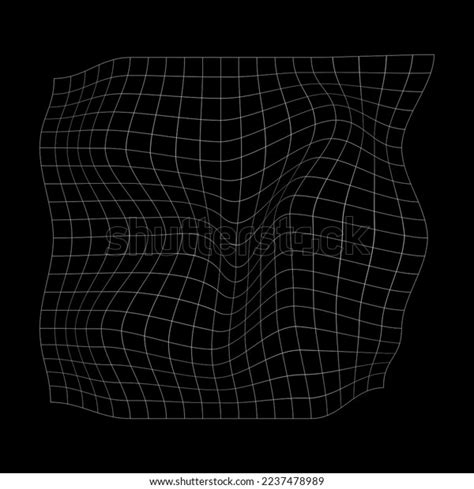 Distorted Square Grid Warped Mesh Texture Stock Vector Royalty Free 2237478989 Shutterstock