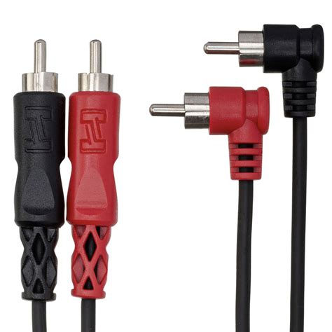 Hosa Cra 202r Dual Rca To Right Angle Rca 2m