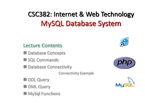 Ppt Lecture 11 Introduction To Relational Database Powerpoint