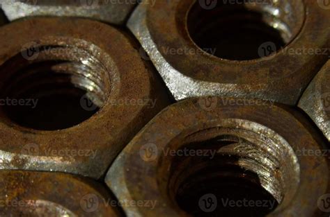 Close Up Of Rusty Nuts Stock Photo At Vecteezy