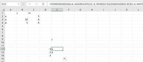 Excel Display Cell In New Table Based On Data Set Stack Overflow