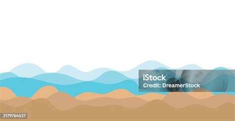 푸른 바다 파도 선 패턴 배경입니다 기치 벽지 벡터 일러스트 레이 션 0명에 대한 스톡 벡터 아트 및 기타 이미지 0명 갈색 개념 Istock