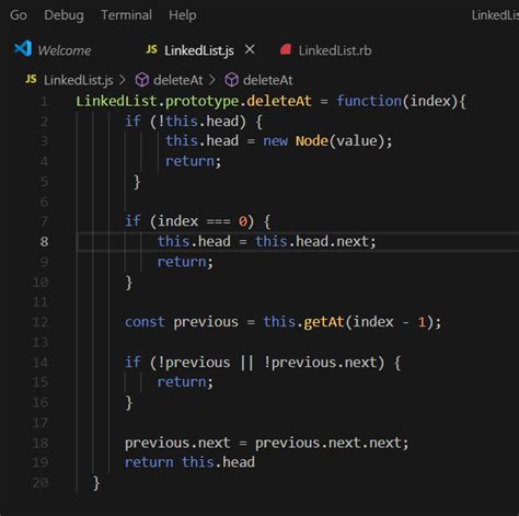 linked lists in javascript and ruby part 2 by david asamonye