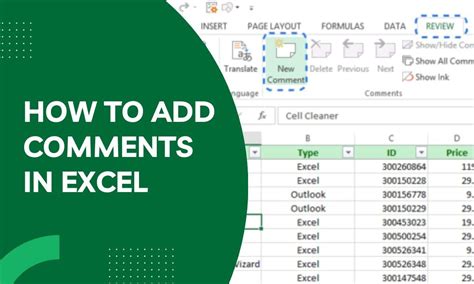 A Comprehensive Guide On How To Add Comments In Excel Earn And Excel