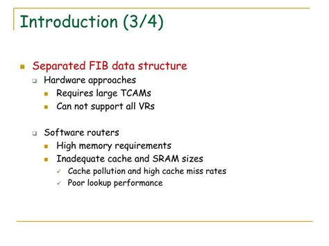Ppt Efficient Ip Address Lookup With A Shared Forwarding Table For Multiple Virtual Routers