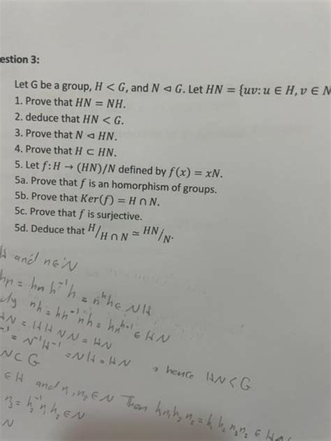 Solved Let G Be A Group H Chegg Com