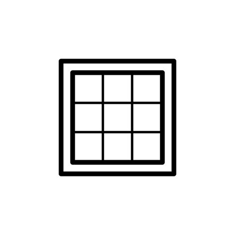 Square Window Vector Icon Illustration 23250083 Vector Art At Vecteezy
