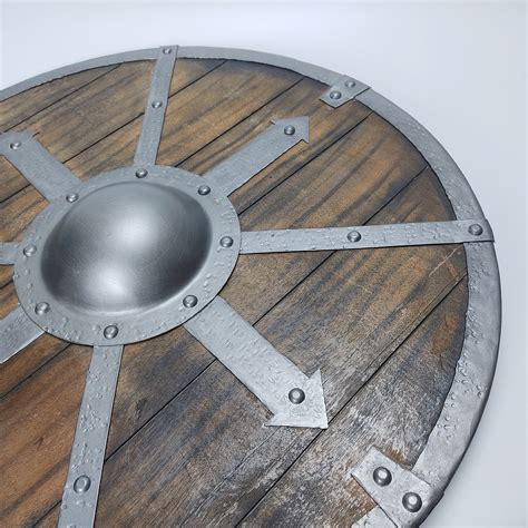 Compass Shield Wooden Shield Medieval Viking Shield Valhalla Raven