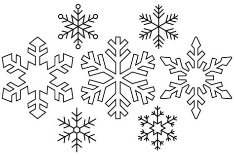 Snowflake Template Free Printable Snowflake Outlines