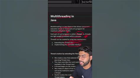 multithreading execute two or more parts of a program to maximise utilization coding