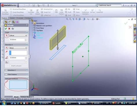 Exploring Extrude In SolidWorks Extrude From Offset From Sketch Plane Selected Contours Exploring Extrude In SolidWorks Extrude From Offset From Sketch Plane Selected Contours