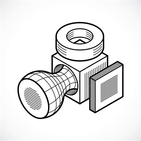 Construcción De Ingeniería Vector Abstracto Vector Premium