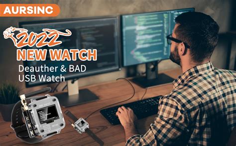 Buy Aursinc Wifi Deauther And Bad Usb Watch V4 Esp8266 And Atmega32u4
