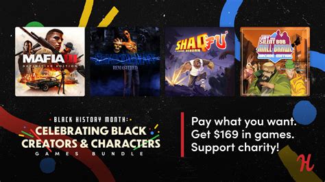 Humble Game Bundle Celebrating Black Creators And Characters Bundle Bundle Scan