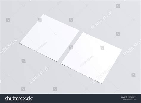 브로셔 플라이어 모크업3d 렌더링 스톡 일러스트 2023453799 Shutterstock