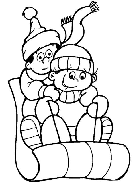 Planse De Colorat Cu Anotimpul Iarna