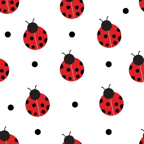 Seamless Pattern With Ladybug Texture 26693248 Vector Art At Vecteezy