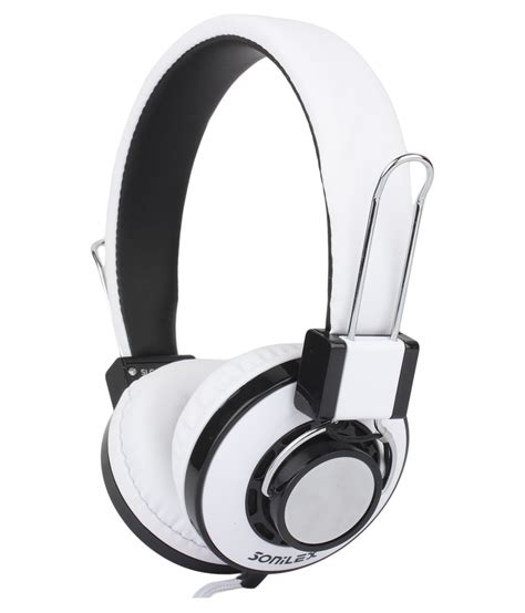 Buy Sonilex SLG HP Over Ear Wired Headphone Without Mic White Black Online From ShopClues