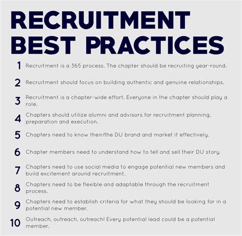 Recruitment Best Practices