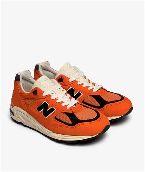 New Balance 990 V2 Made In Usa En Color Naranja Svd