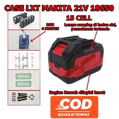 Jual Case Casing Battery Lxt Makita Indikator Samping 4mosfes