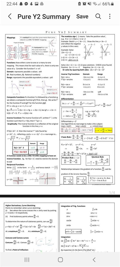 Ocr Alevel Maths Formula Sheets R 6thform