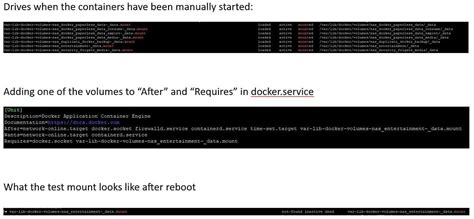 Containers With Nfs Volumes Wont Start After Reboot General Docker