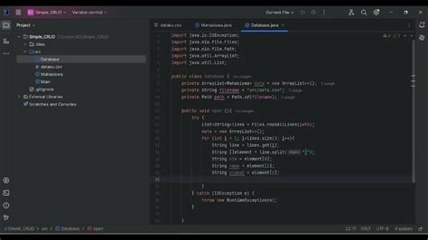 Tutorial Membuat Simple Crud Database Sederhana Menggunakan Intellij Idea Youtube
