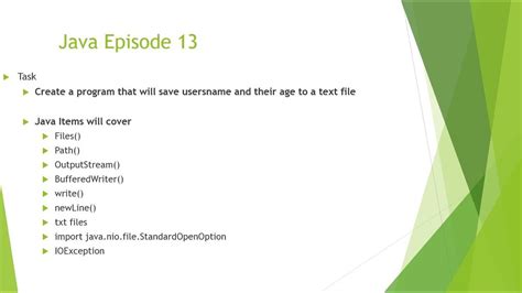 Java Practice For Beginners Creating Multi Line Text File Lesson 13