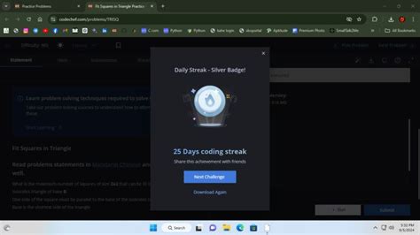 Satheeshkumar T On Linkedin Codechef Codingstreak Bronzemedal