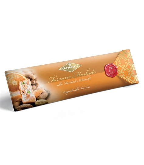 Stecca Di Torrone Morbido Ricoperto Arancia Condorelli