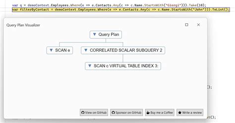 Efcore Visualizer Now Supports Sqlite Easily View The Query Plans For Your Entity Framework