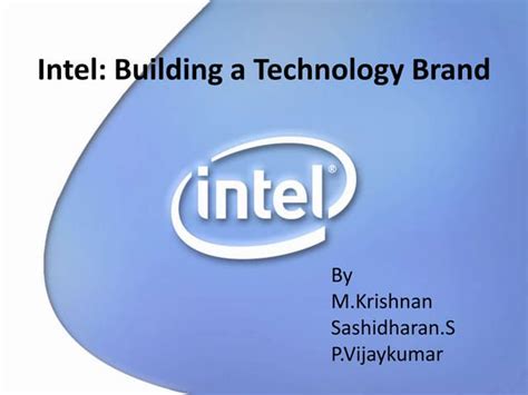 Intel Ppt