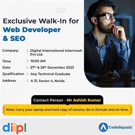 Codesquadz On Linkedin Walikindrive Interview Webdeveloper Job