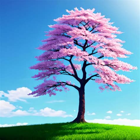 Premium Ai Image Sakura Tree Model Idea For Game