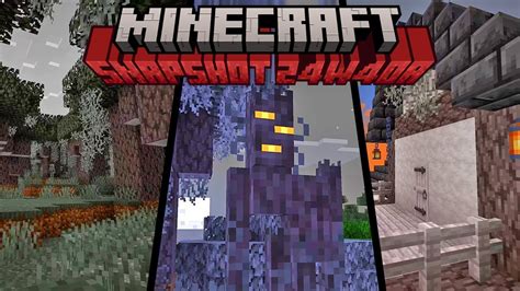 Creaking Mob Pale Garden White Wood Released New Minecraft Snapshot 24w40a Youtube