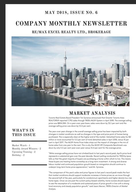 Excel Newsletter 2018 May Remax Excel Realty Ltd Excel Newsletter 2018 May Remax Excel Realty Ltd