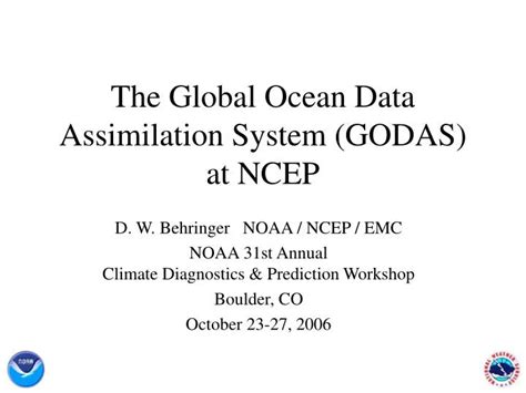 Ppt The Global Ocean Data Assimilation System Godas At Ncep Powerpoint Presentation Id 614623