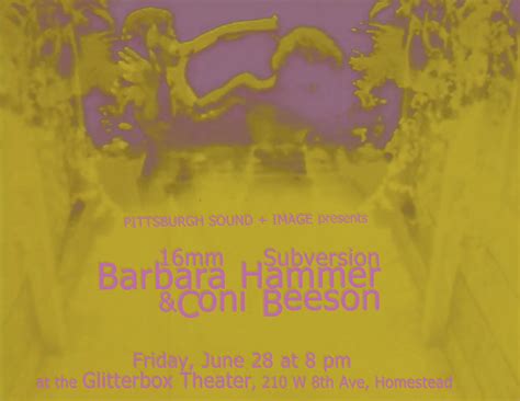 Queer 16mm Films By Barbara Hammer And Conni Beeson The Glitterbox