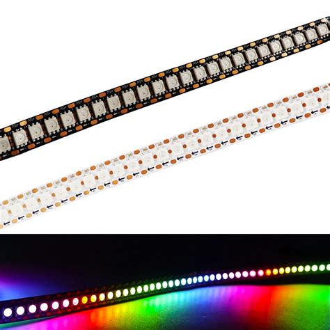 1 5m Ws2812b Ws2813 Ws2815 5050 Rgb Smart Led Strip Individually Addressable Ic 144pixels Leds M 
