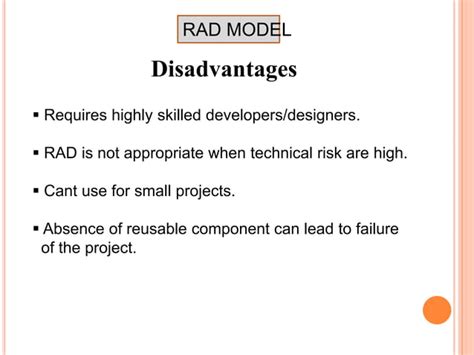 RAD Model Prototyping Of Software Engineering PPTX Operating Systems Computer Software
