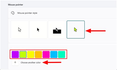 Hvordan du endrer museknapp markør farge og størrelse i Windows