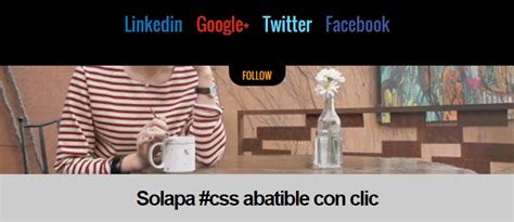 Sistema css para ocultar mostrar contenido con clic Menú desplegable Oloblogger