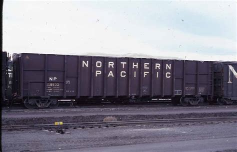 Northern Pacific Wood Chip Car 119933 At Pasco Washington In 1981
